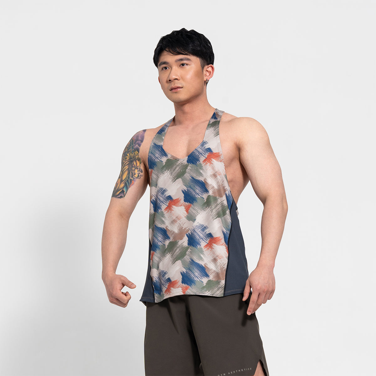 Body Builder Essential Pattern Stringer Y Back for Men | Gym Aesthetics