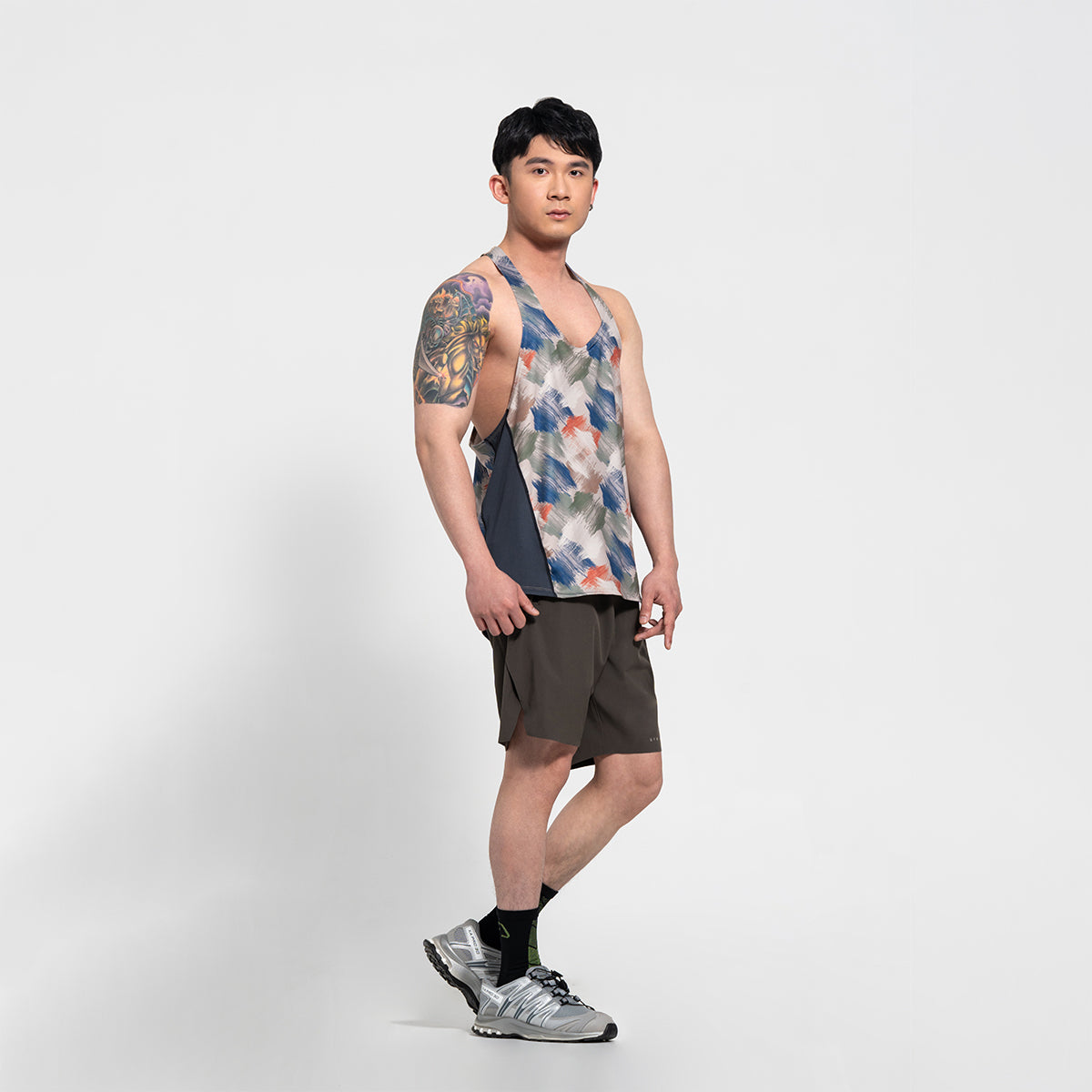 Body Builder Essential Pattern Stringer Y Back for Men | Gym Aesthetics