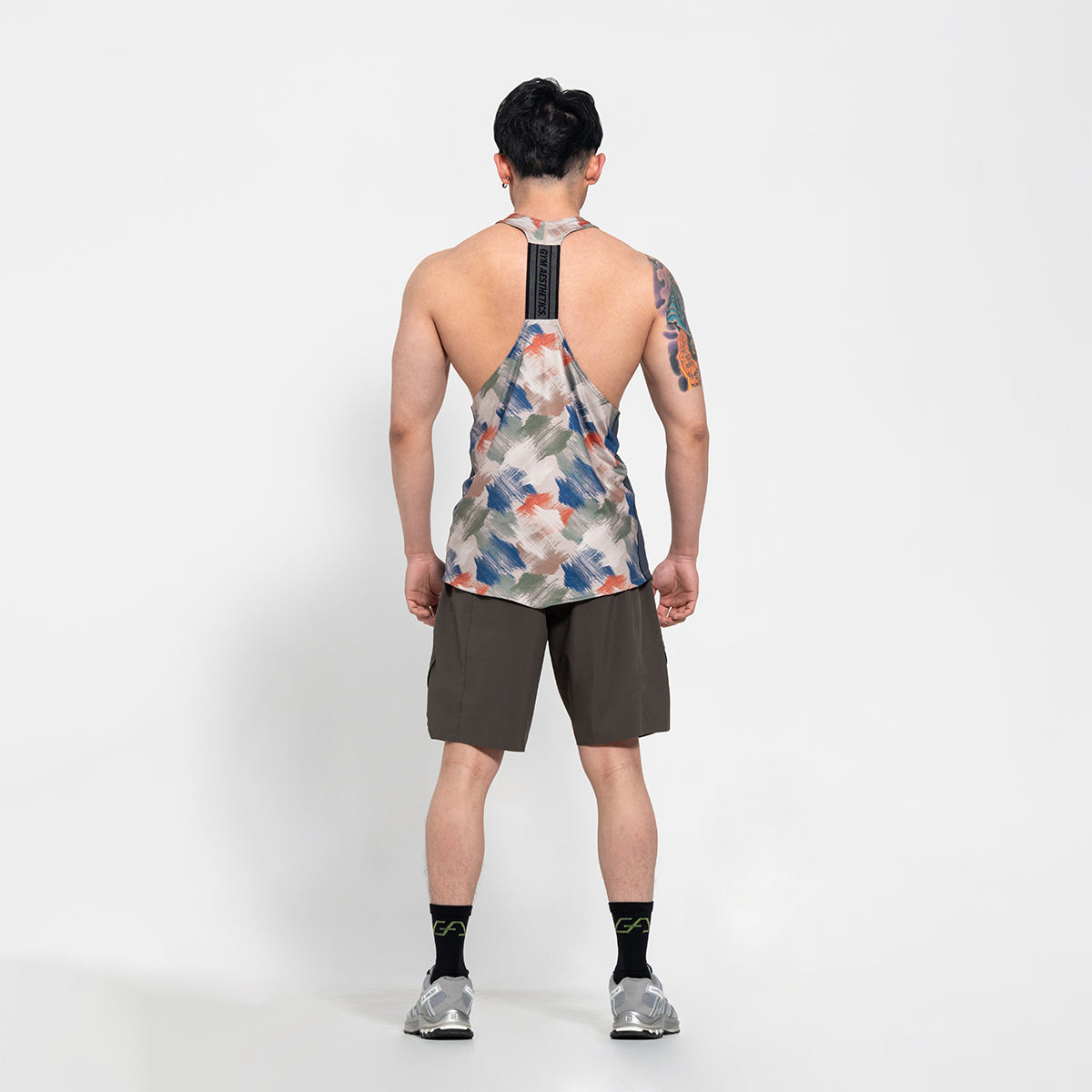 Body Builder Essential Pattern Stringer Y Back for Men | Gym Aesthetics