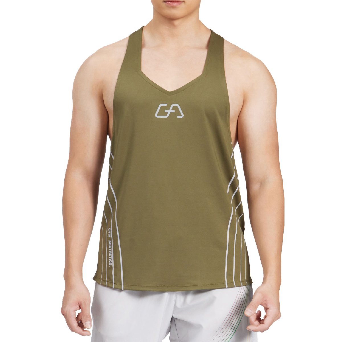 Essential Body Builder Stringer Y Back for Men | Gym Aesthetics